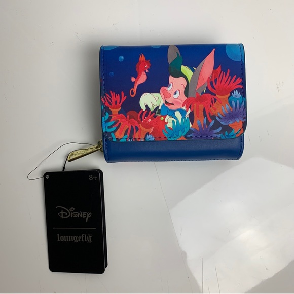 Loungefly | Bags | Loungefly Disney Pinocchio Underwater Small Zip ...